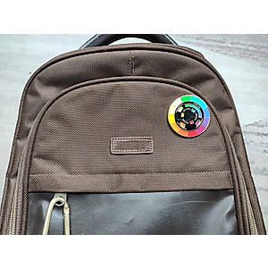 Creative Color Wheel Enamel pin, The Spinning Wheel Moves Nicely，Color Wheel Brooch (Color Wheel Enamel pin)
