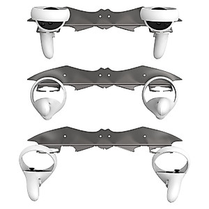 Geekria VR Wall Mount Stand Compatible with Meta Q3/QPro/Q2/QRift S/Valve Index/HTC Vive/HP Reverb G2/Playstation VR Game Accessories Storage Stand Holder Hook (Silver)