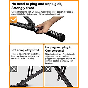 BARWING 10-5-4-2 Weight Bench Adjustable Exercise | 800 LB Heavy Incline Decline Bench Press for Home Gym More Stable and Posture Adjustments | 5 Min Easy Assembly Foldable Training Lifting Bench | Dragon Flag Handle for Abdominal Arm Workout