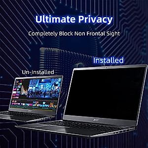 [2 Pack] Laptop Privacy Screen 14 Inch Compatible with Lenovo Hp Dell Acer Asus Thinkpad Envy Xps, 16:9 Aspect Removable Anti Glare Blue Light Filter Protector, 14inch Computer Monitor Privacy Shield