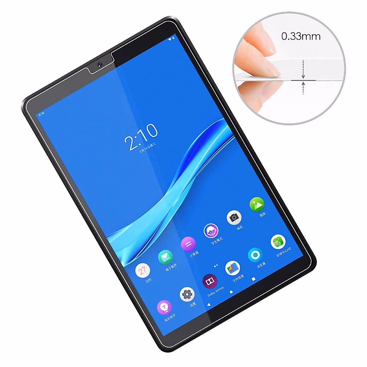 WRJ [2-Pack] Screen Protector for Lenovo Tab M10 Plus FHD/Lenovo Tab K10 (TB-X6C6X) 10.3 inch,HD Anti-Scratch Anti-Fingerprint No-Bubble 9H Hardness Tempered Glass