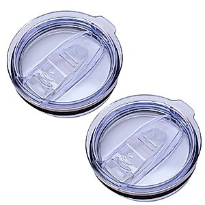 Wotermly 2 Pack 20 oz tumbler lids replacement, Spill Proof Splash Resistant Lids Mug Topper Fit for Rambler and More Coffee Mugs
