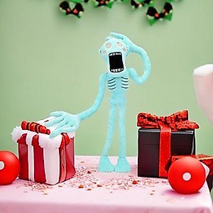 YZYNEW Siren Head Toy Siren Head Plush Toy Shy Man Stuffed Animals for Boys and Girls Holiday Party Perfect for Christmas Halloween (Blue)