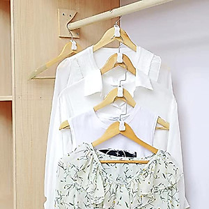 Clothes Hanger Connector Hooks 60Pieces, 4-Colors Heavy Duty Hanger Connector Hooks, Used in Closet Space Savers and Organizer Closets