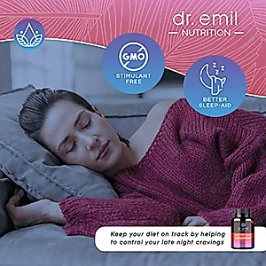DR EMIL NUTRITION Bedtime Burn - PM Burner & Sleep Aid - Stimulant-Free Metabolism Booster for Women and Men, 30 Day Supply