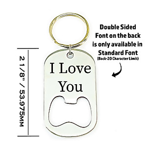 Personalized Boyfriend Gift I Love You More Bottle Opener Keychain Gift Idea For Him Gift Personalized Christmas Gift MORE-BOTTLE