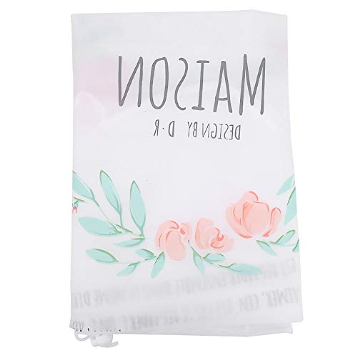 Yosoo Quilt Storage Bag, Cylindrical Large Capacity Clothes Pillow Blanket Storage Bags Reusable Drawstring Packing Bag for Comforters Blankets Bedding (15.7x15.7x31.5in)(3#Flower)