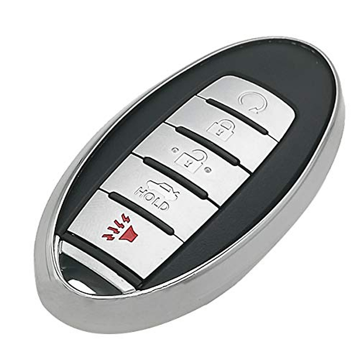 Silver Soft TPU Key Fob Cover Case Remote Jacket Shell Glove for Nissan Altima Maxima Armada Murano Rogue Sedan Pathfinder Leaf Titan Infiniti QX50 QX60 QX70 QX80