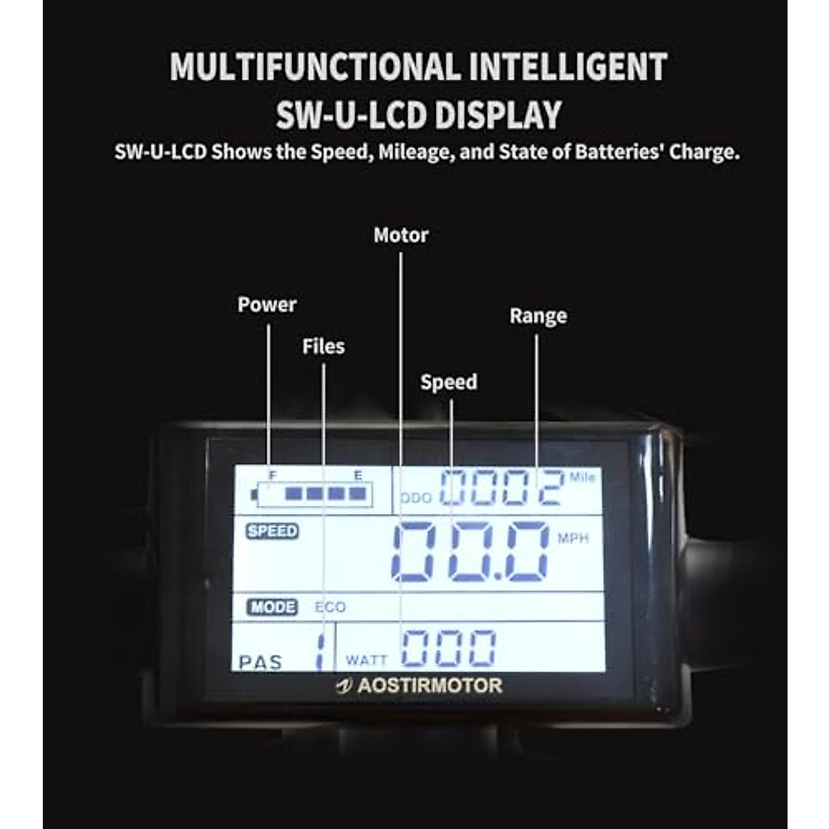 aostirmotor 500W Electric Bike for Adults 26"×4" Fat Tire Electric Bike 36V 13AH Removable Lithium Battery Adult Electric Bicycles, 28MPH E Bike for Adults, Shimano 7 Speed Electric Mountain Bike