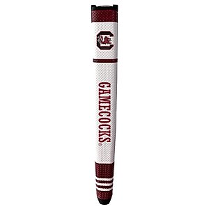 Team Golf NCAA SOUTH CAROLINA Golf Putter Grip Team Golf NCAA Golf Putter Grip (Multi Colored) with Removable Ball Marker, Durable Wide Grip & Easy to Control