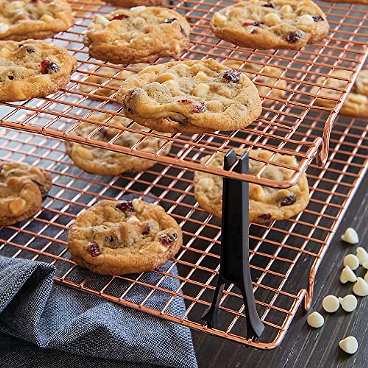 Nordic Ware Stackable Cooling 2 Copper Racks Plus 4 Snap-On Legs, 16.875 in × 11.5 in × 0.75 in