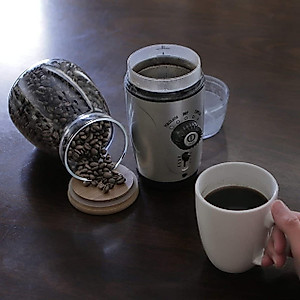 MARTVIA 1150 ML Glass Food Storage Containers with Airtight Bamboo Lid, Thickened Coffee Storage Jars for Home Kitchen, Pantry Tea, Spices, Snack,Salt,Grains,Pasta,Candy, DIY Handmade (1150 ML Set of 1)