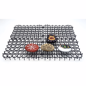 INFISELECT 12Pack Art Drying Rack with Metal Stand Perfect for Preschool Classroom DIY Crafts Rock Painting and Easter Egg Decorating