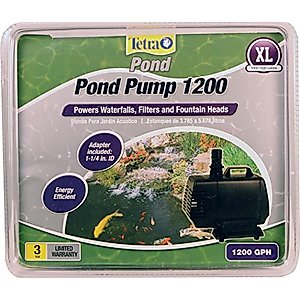 TetraPond 14937 Water Garden Pond 1200 GPH Pump