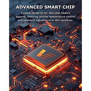 Venustas Unisex Dual-Control Heated Jacket, Water-resistant Heated Coat for Women and Men with Battery Included