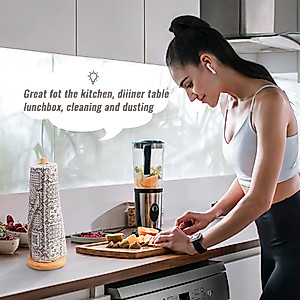 UNIMEIX 24 Pack 11.8 Inch Reusable Paper Towels Washable Roll Zero Waste Reusable Napkins Eco Friendly Paperless Towels for Kichen