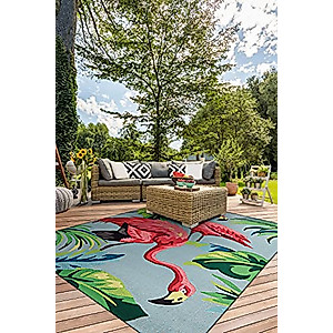 Couristan Flamingos Area rug, 3'6" x 5'6", Multicolor