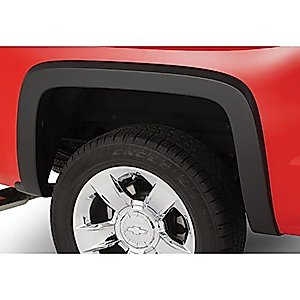 Bushwacker 40088-02 Black OE-Style Smooth Finish Rear Fender Flares for 2007-2013 Chevrolet Silverado 1500 | Fits 69.3 In. Bed