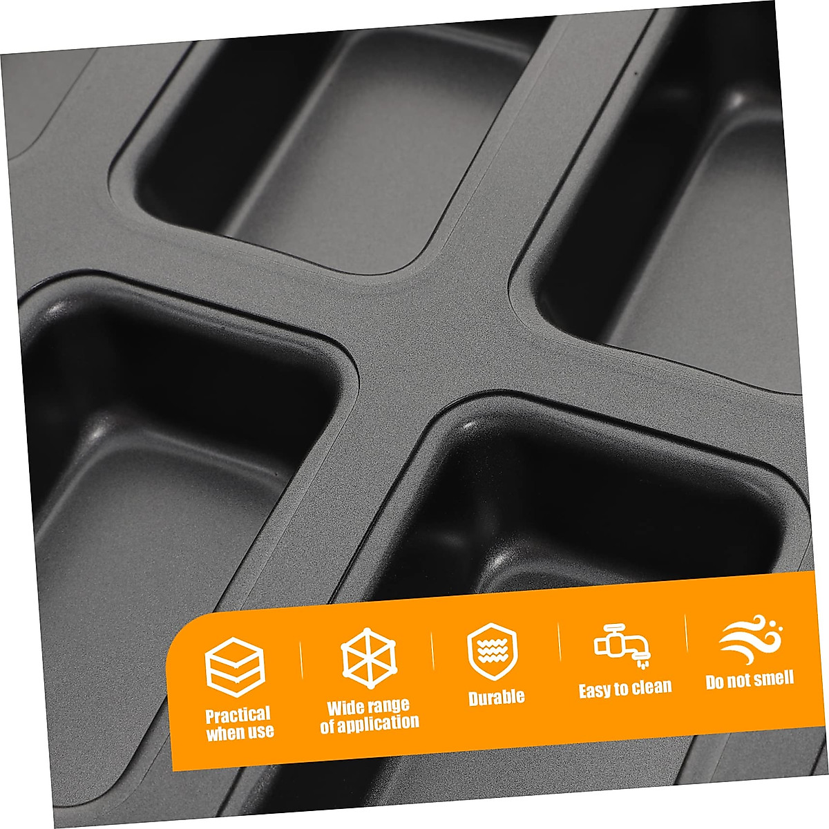 Carbon Steel Loaf Tins Mini Loaf Pans for Bread Baking Square Muffin Pan Oven Cake Pan Mini Bread Pans for Baking Oven Bread Pan Washable Baking Pan Bakery Baking Pan Baking Supply