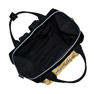 MCHIVER Honey Bee Personalized Diaper Bag Backpack Custom Name Mommy Backpack Baby Changing Bags Nursing Travel Nappy Bags