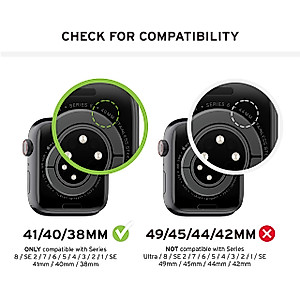 URBAN ARMOR GEAR UAG Compatible Apple Watch Band 42mm/41mm/40mm, iWatch Series 10/9/8/7/6/5/4/SE 2/SE, High Strength Nylon Weave Replacement Strap, Nato Grey