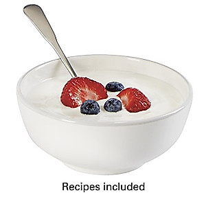 Proctor Silex Regular or Greek Yogurt Maker Machine with LCD Display, BPA-Free Storage Container, 32 oz, Stainless Steel (86300)