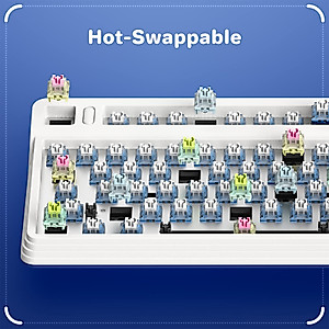 iQunix L80 Cosmic Traveller Wireless Mechanical Keyboard with TTC Speed Silver Switch Compact 83 Keys RGB LED Backlit Hot Swappable Keyboard for Windows/Mac/Android/iOS