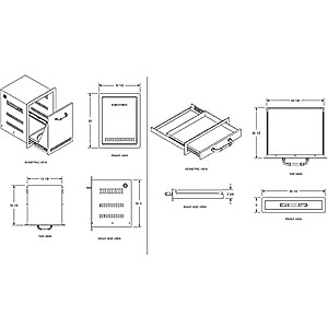 AMS Fireplace BULL grill 30'' Outlaw BBQ Grill with BULL single Side Burner, 30'' Double Doors, Single Drawer, Trash/Propane Drawer, (Natural Gas) FREE Bio-Ethanol Table-top Fire pit