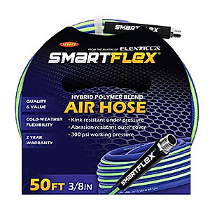 SmartFlex Air Hose, 3/8 in. x 50 ft., Hybrid, Blue - HSF3850BL2