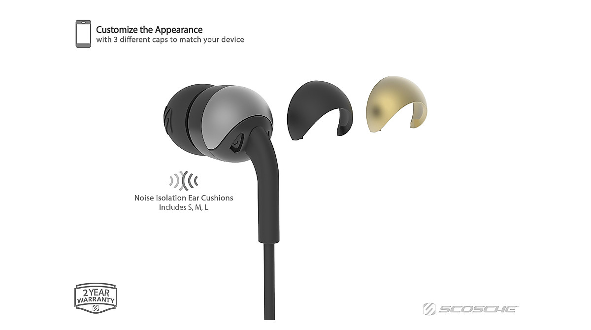 Scosche IDR301L Wired Earbuds for Apple Lightning Devices with Built-in ...