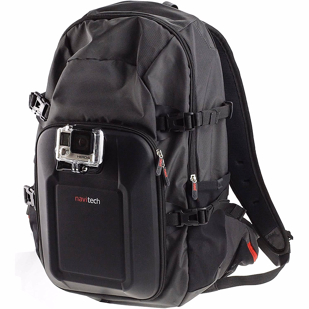 Navitech Action Camera Backpack & Blue Storage Case With Integrated Chest Strap - Compatible With The AKASO V50 PRO Action Camera