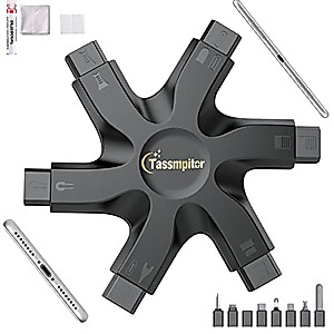 iPhone Cleaning Kit Port Cleaner Repair & Restore Tool for iPad Pro Watch Cell Phone Charging Port, Lightning Charger Cables Speaker Airpod Cleaning Putty Dust for All Devices - Snowflake Multitool