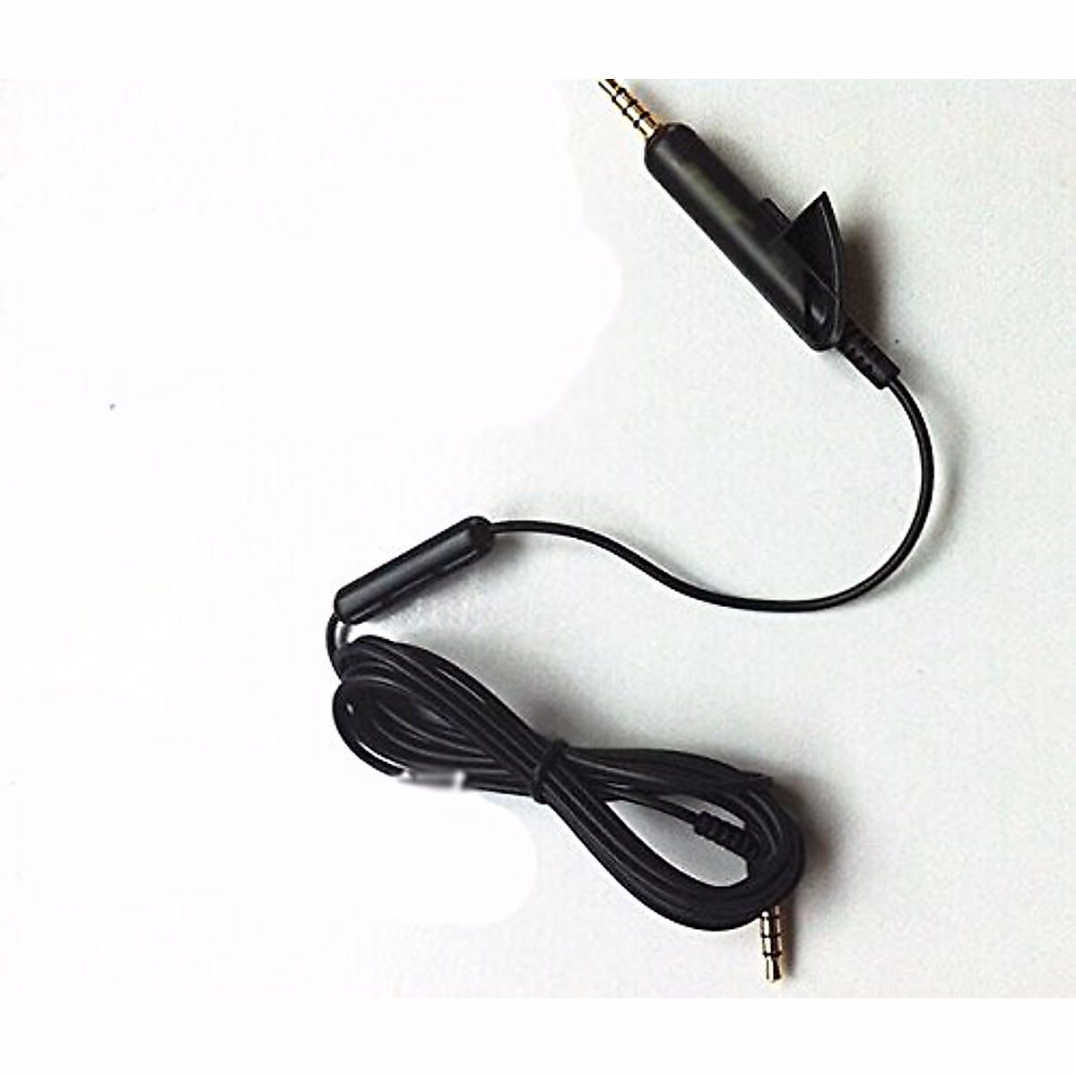 Generic 3.5MM Headphone Cable Audio Cable Extension Cord With Mic Control Fit For Bose Headphones QuietComfort15 QC15 Works With Apple ISO Mobiles