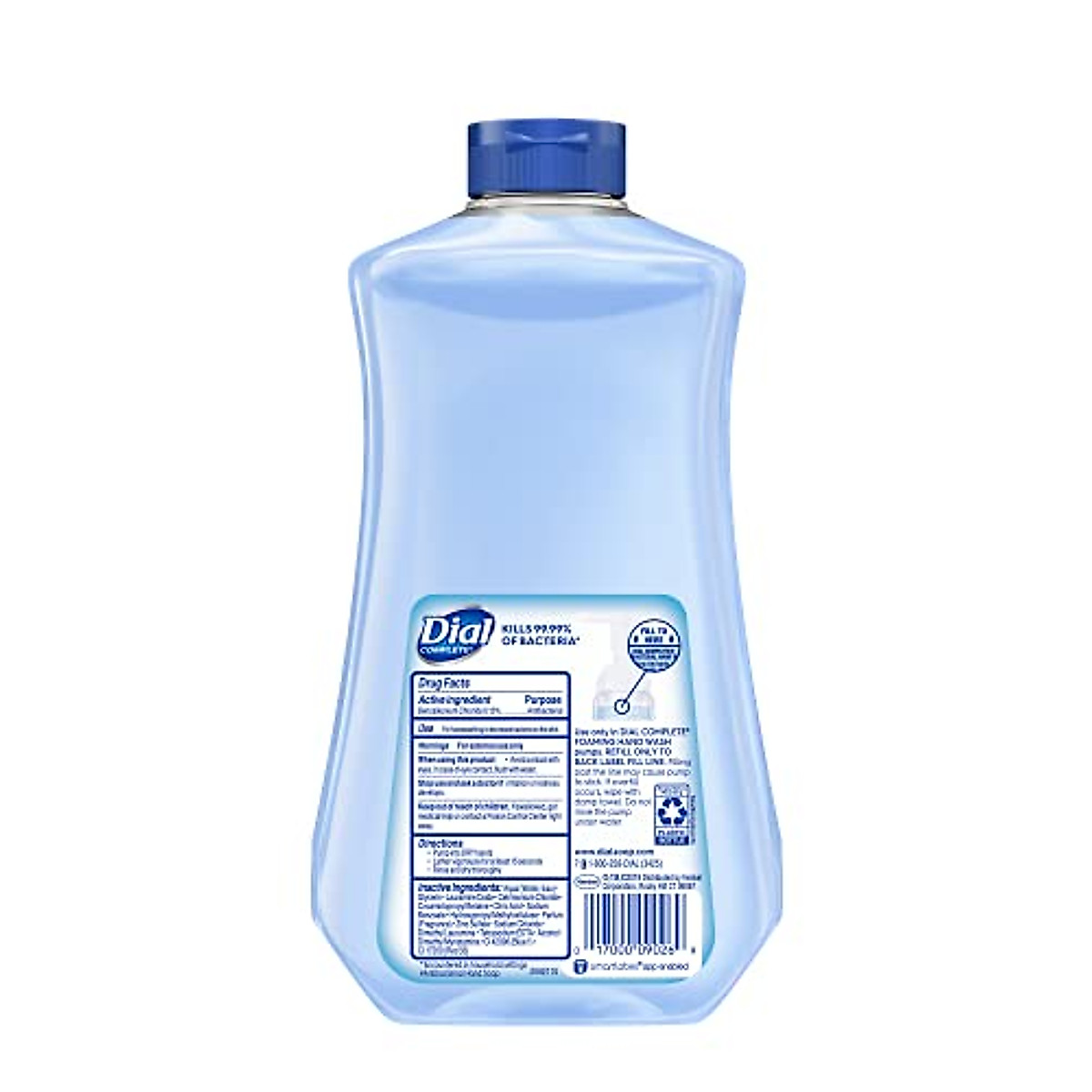 Dial Complete Antibacterial Foaming Hand Soap Refill, Spring Water, 32 Fl Oz