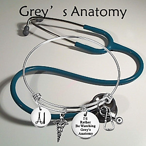 ENSIANTH I’d Rather Be Watching Bracelet Gift for for Fans You are My Person Gift (Anatomy BR)