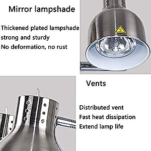 Table Lamp Food Display Light Egg Tart Food Warmer Warm Warming Lamp Buffet (Color : Plata)