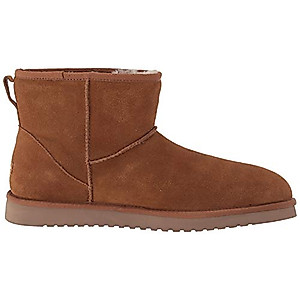 Koolaburra by UGG mens Burra Mini Ankle Boot, Chestnut, 9 US