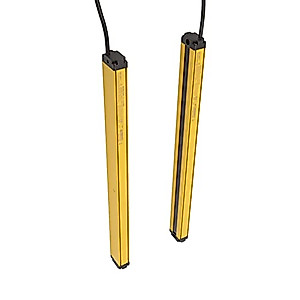 Forging Machine Tool, DC10 to 30V 2Pcs Yellow Light Gratings 0.3 to 2 Meters Detection Distance Fast Response Light Screen Infrared Radiation (8 beams BEM0840-C-280NB)
