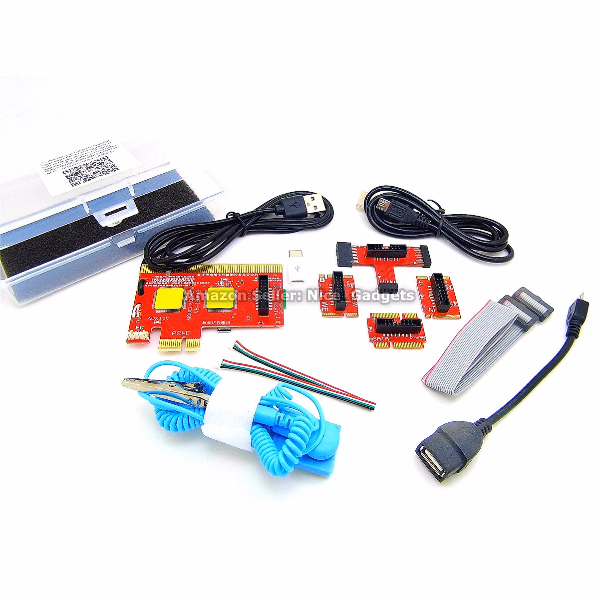 Lingvetron New V8 PCIe USB Post Test Card Motherboard Diagnostic Tester Kit Unique USB Diagnosis for PC Laptop Server All in One Mini PC Mac Android Phone Tablet Computer Analyzer Multi Ports Support