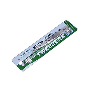 Vetus TS-15 Stainless Steel Precision Curved Tweezers for Eyelash Extension, Electronics Jewelry Hobby Craft