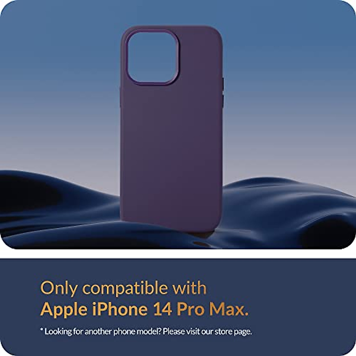 LONLI Classic - (for iPhone 14 Pro Max) - European Nappa Leather Case - Smoothen and Soften Over Time - Compatible with Magsafe - Deep Purple