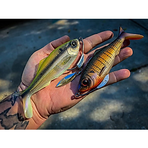 6th Sense Fishing - Sweep Swimbait - Bass Lure - Large Profile - Bone Pearl