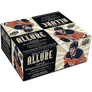 Upper Deck NHL 2020-21 Allure Hockey Trading Card RETAIL Box [20 Packs, 8 SP Rookie Cards]