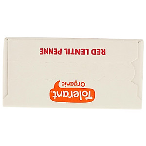 Tolerant Organic Red Lentil Penne Pasta Free from Allergens - Gluten Free, Vegan, Paleo, Plant Based Protein Pasta - Non GMO, Kosher - Made with 1 Single Ingredient, 8 Ounce (Pack of 1)