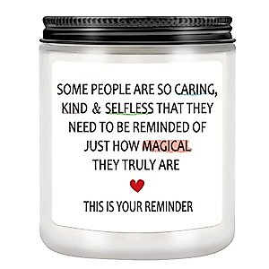 Lovearth Thank You Gifts for Women, Men - Inspirational Gifts for Women, Funny Birthday, Appreciation, Boss Day Gifts, Thanksgiving, Christmas, Gifts for Friends, Coworkers, Boss - Thank You Candle