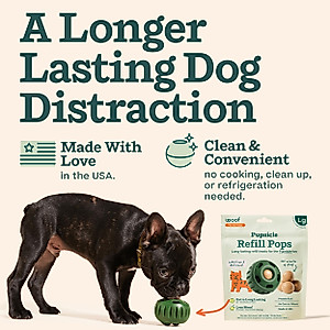 WOOF Pupsicle Pops, Delicious Long Lasting Dog Treats, Refills for The Pupsicle, Pre-Made Refill Treats for Dogs, Natural Ingredients, Low-Mess Beef Pet Treats - Large Pops - 7 Count