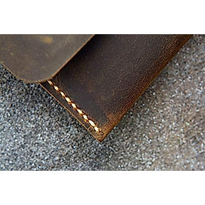 Personalized Distressed Leather Pencil Pouch/Retro Leather Pen Pencil case/Small Cosmetic Bag PP05SS