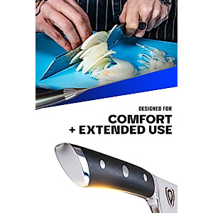 Dalstrong Kiritsuke Chef Knife - 8.5 inch - Gladiator Series Elite - Forged German High Carbon German Steel - Full Tang Kitchen Knife - Black G10 Handle - w/Sheath - Chef's Knife - NSF Certified