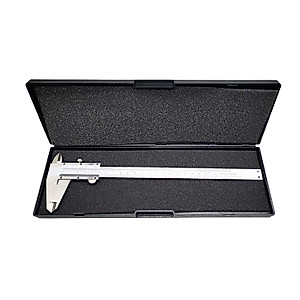 ZLKSKER 8 Inch / 20 cm Micrometer Vernier Caliper, Stainless Steel Precision Measuring Tool (Inch/Metric), Depth/Inside/Outside/Step Measurement, Accuracy 0.001" / 0.02mm