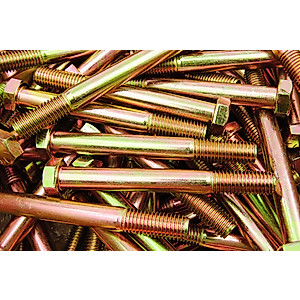 (10) Hex Head 5/8-11 x 5-1/2" Grade 8 Bolts Cap Screws Yellow Zinc Coarse